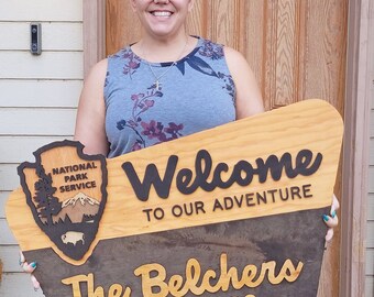 National Park Sign | Etsy