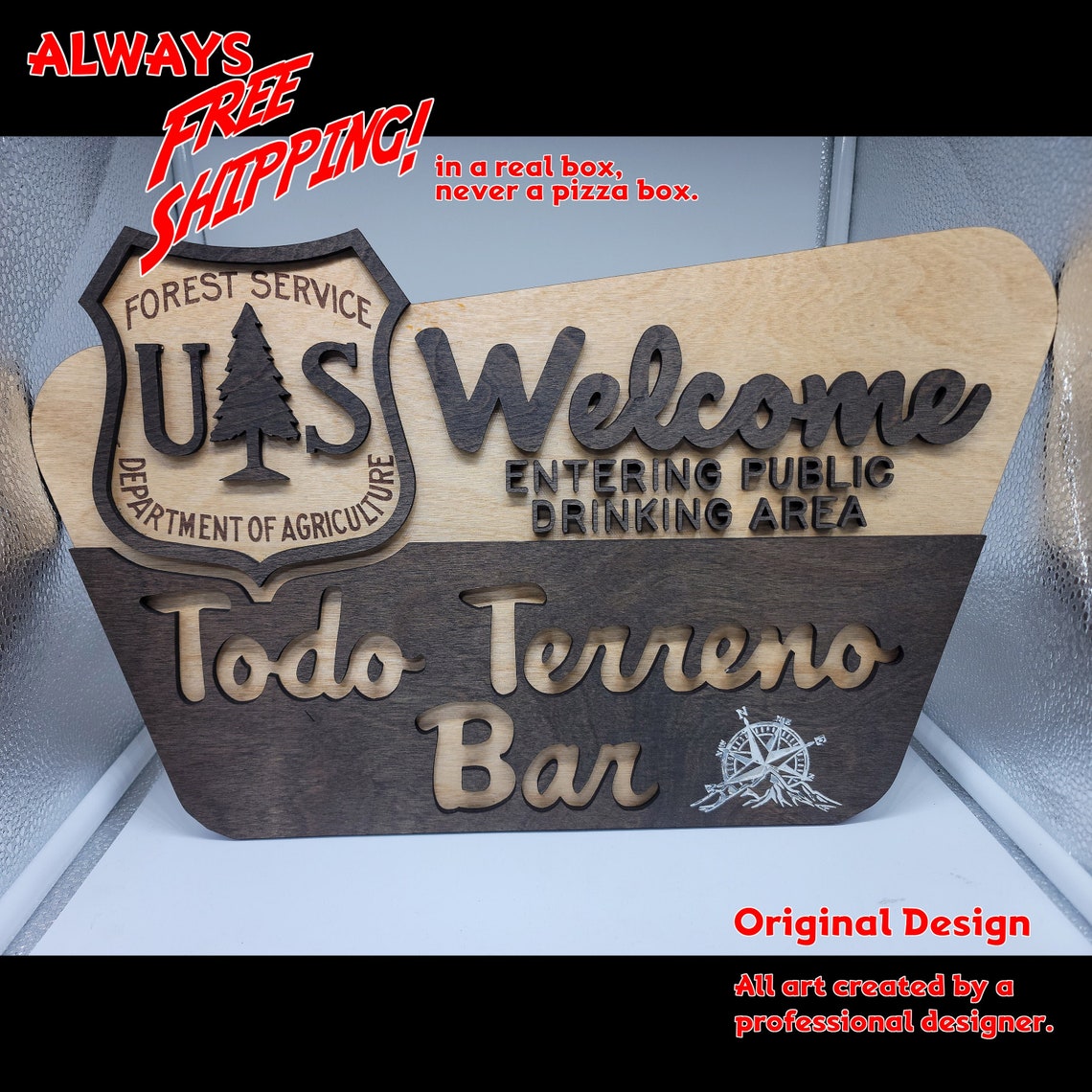 National Park Sign & Forest Service Welcome Sign Family Name - Etsy