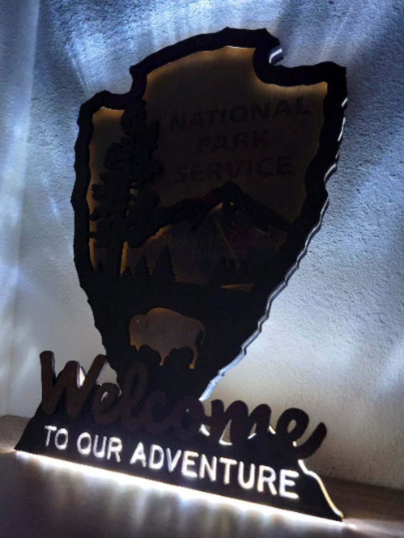 National Park Service Wedding Drop Box NPS Inspired Custom - Etsy