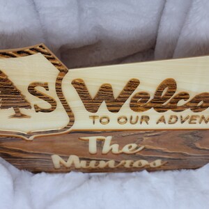 National Forest Service Welcome Sign ACRYLIC - NFS Inspired Family Name ...