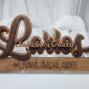 Family Last Name Sign - Layered Laser Cut, Laser Engraved Last Name ...