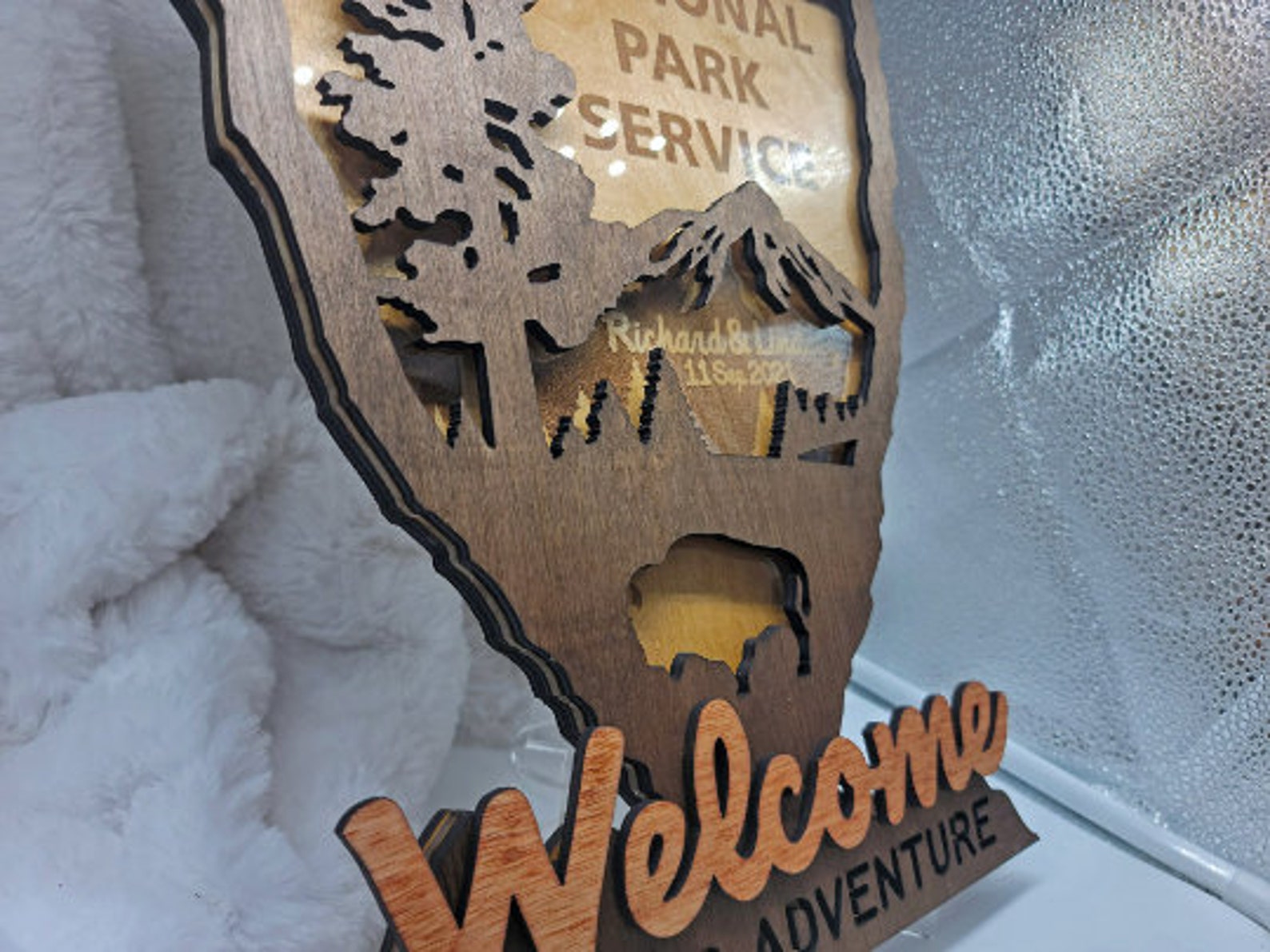 National Park Service Wedding Drop Box NPS Inspired Custom - Etsy