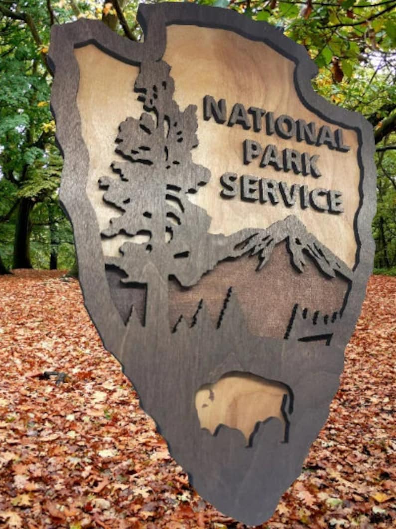 National Park Sign Arrowhead NPS Inspired Sign Nursery - Etsy