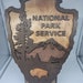 National Park Service Arrowhead NPS Inspired Sign, Custom Layered Laser ...