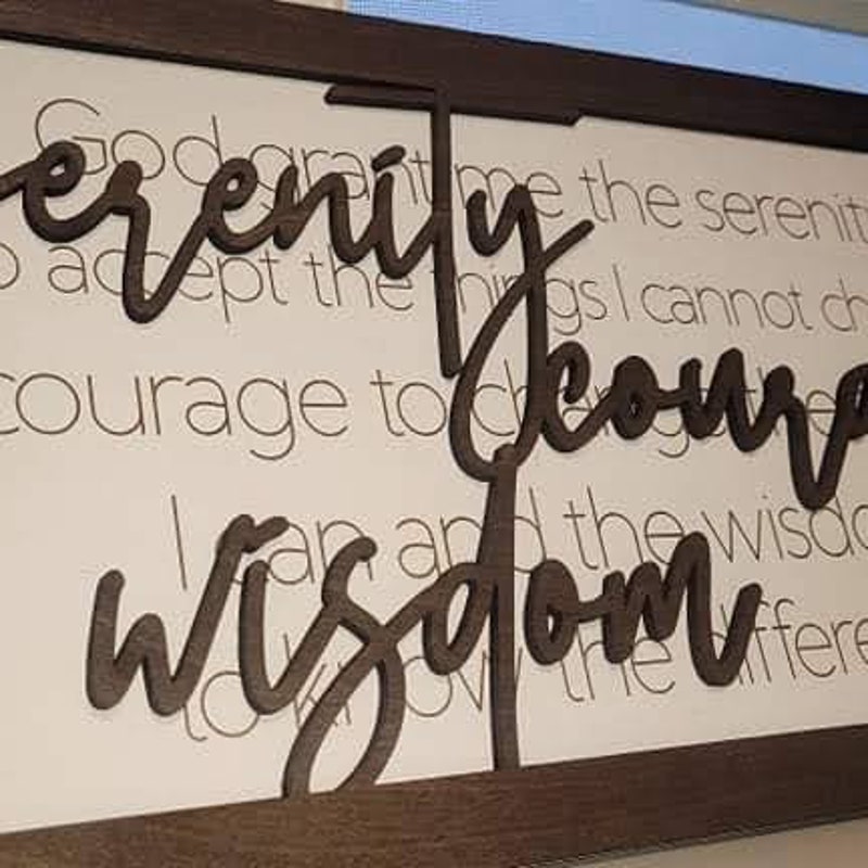 Serenity Sign - Etsy