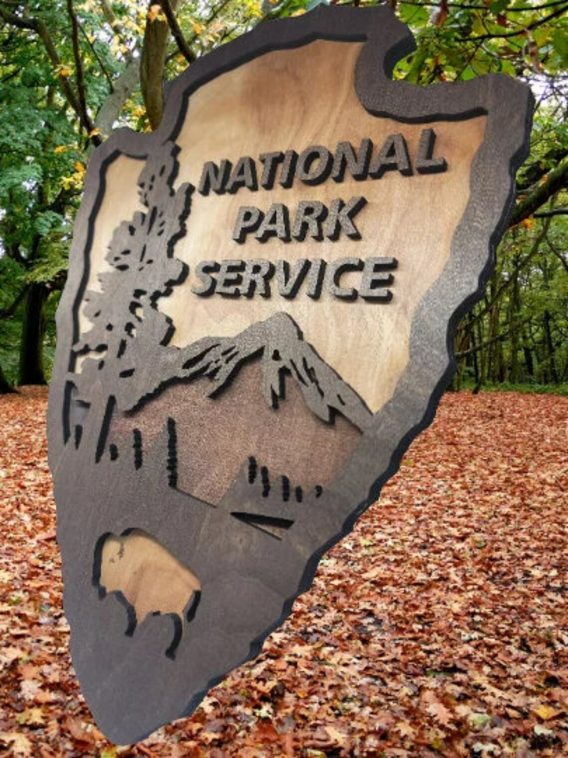 National Park Sign Arrowhead NPS Inspired Sign Nursery - Etsy