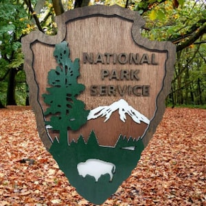 National Park Sign Arrowhead - NPS Inspired Sign, Nursery, Wedding ...