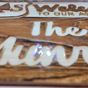 National Forest Service Welcome Sign ACRYLIC - NFS Inspired Family Name ...