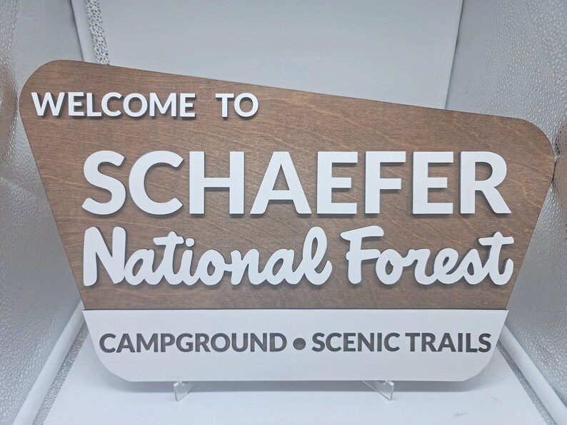 Park Style Welcome Sign Parks System Inspired Family Name | Etsy