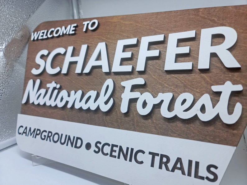 Park Style Welcome Sign Parks System Inspired Family Name - Etsy