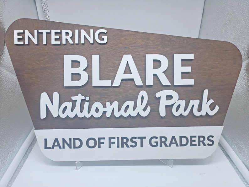 Park Style Welcome Sign Parks System Inspired Family Name - Etsy