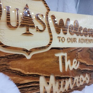 National Forest Service Welcome Sign ACRYLIC - NFS Inspired Family Name ...