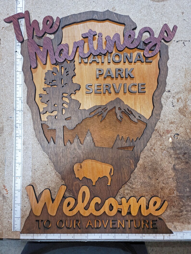 National Park Service Arrowhead NPS Inspired Family Name | Etsy