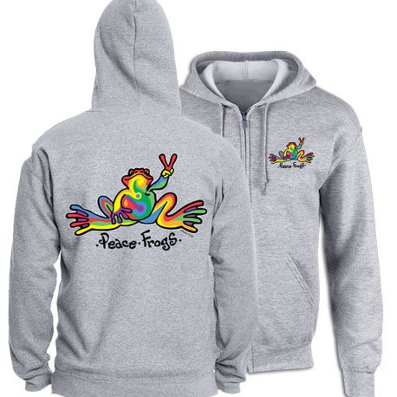 Peace Frogs Sweatshirt - Etsy