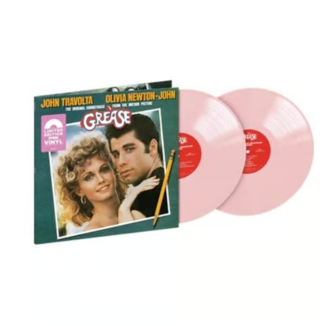 Grease Soundtrack 2-LP ~ Limited Edition Colored Vinyl (pink) ~ New ...