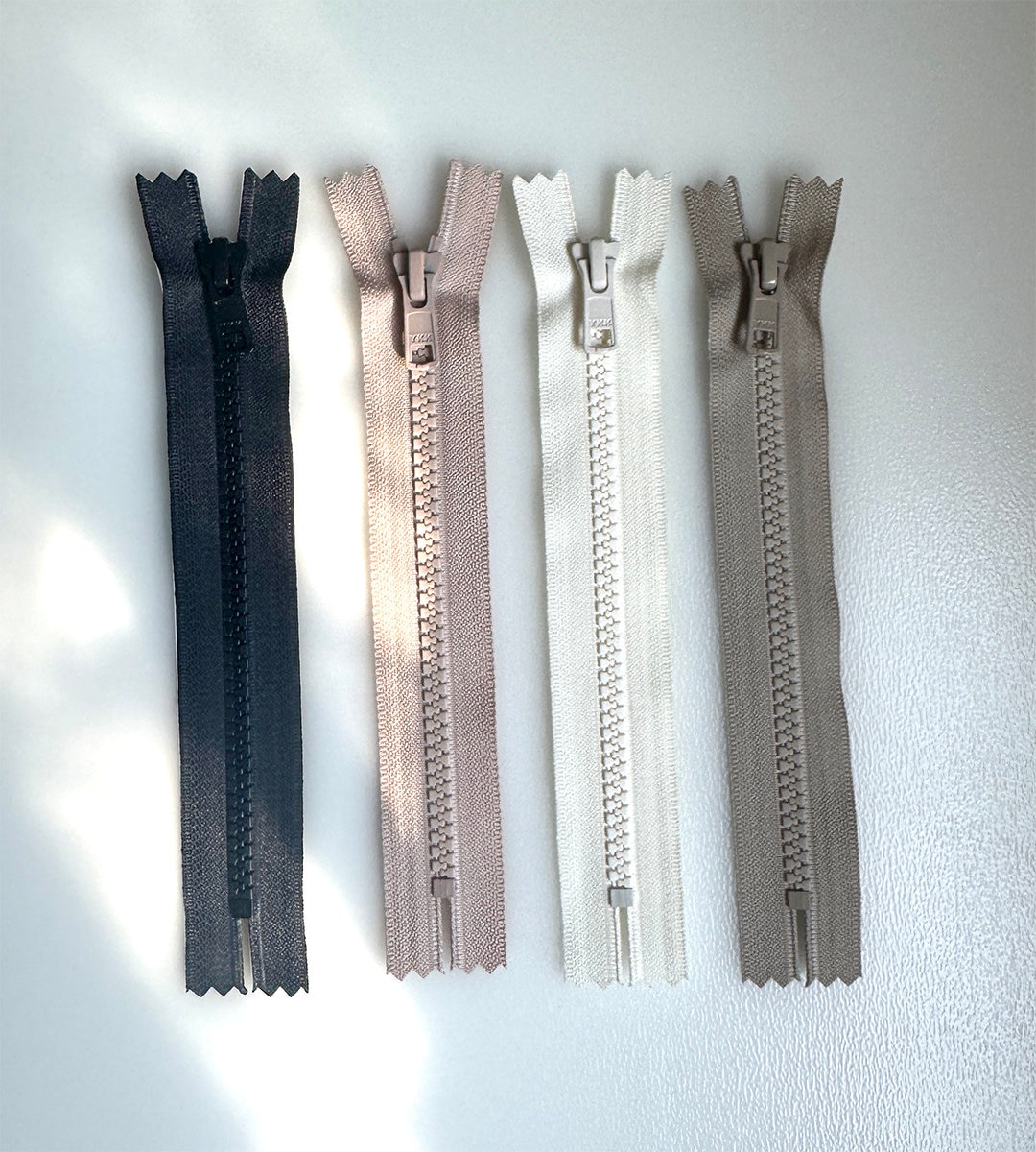 YKK #5 Molded Plastic Heavy Duty VISLON Closed End Zippers Made in USA ...