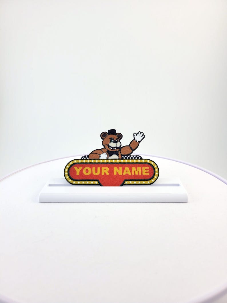 Personalized Freddy Fazbear’s Employee Name Tag – FNAF Cosplay ...