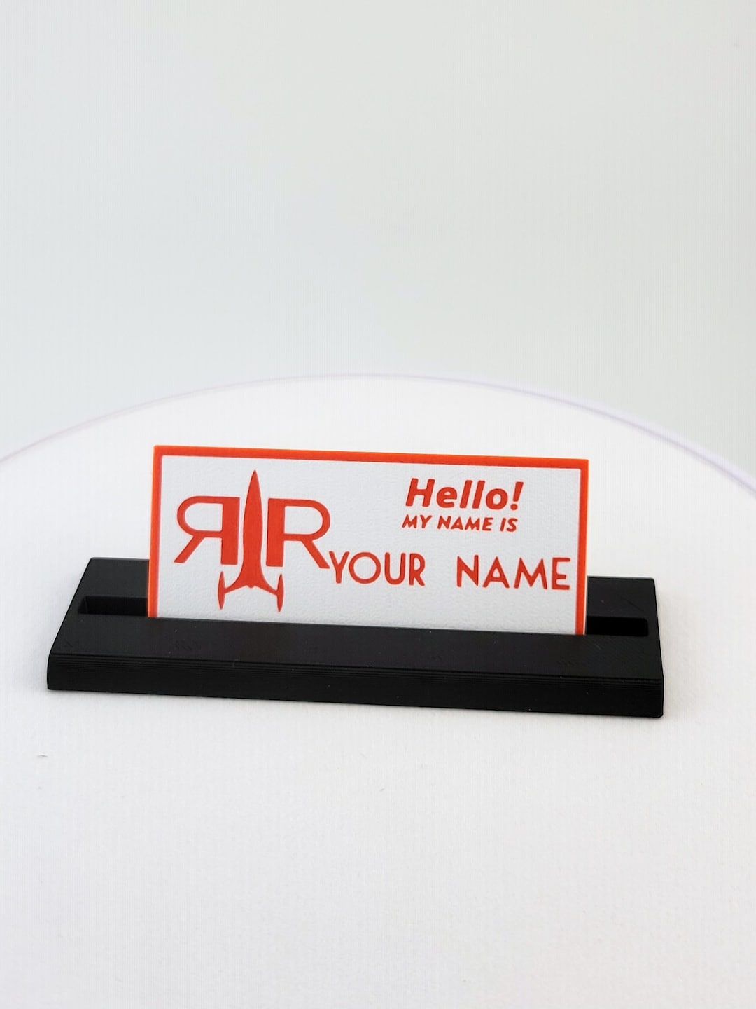 Personalized Red Rocket Name Tag - Etsy