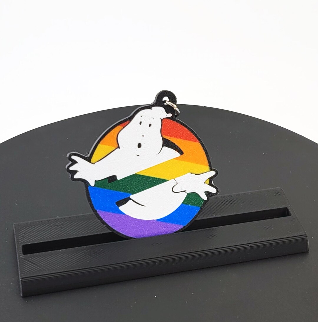 Ghostbusters Pride Keychain – Rainbow 3D Printed Logo - Etsy