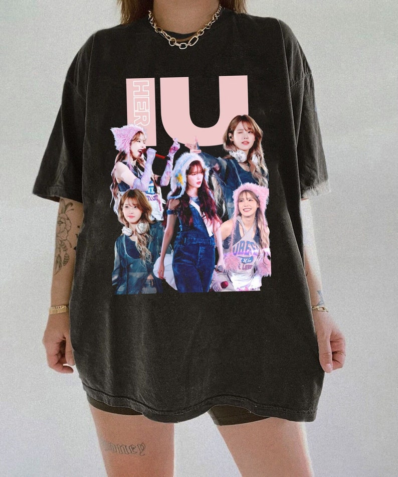IU Kpop Shirt, Lee Jieun Shirt, H.E.R. World Tour 2024 Shirt, IU Retro ...