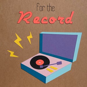 Congratulations Card, "for the Record, You Rock!" - Etsy