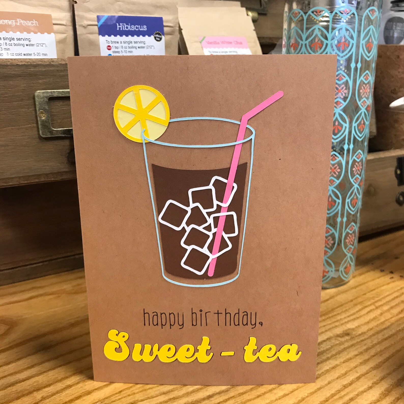 Birthday Card happy Birthday Sweet-tea | Etsy