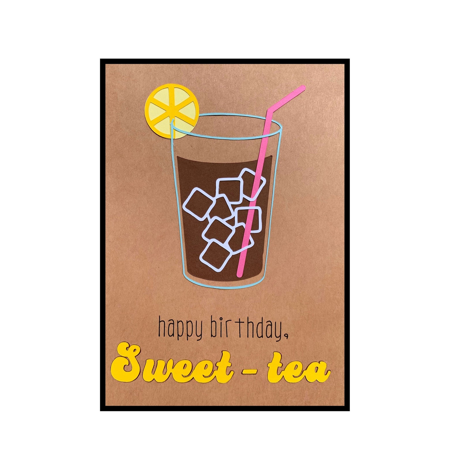 Birthday Card happy Birthday Sweet-tea | Etsy