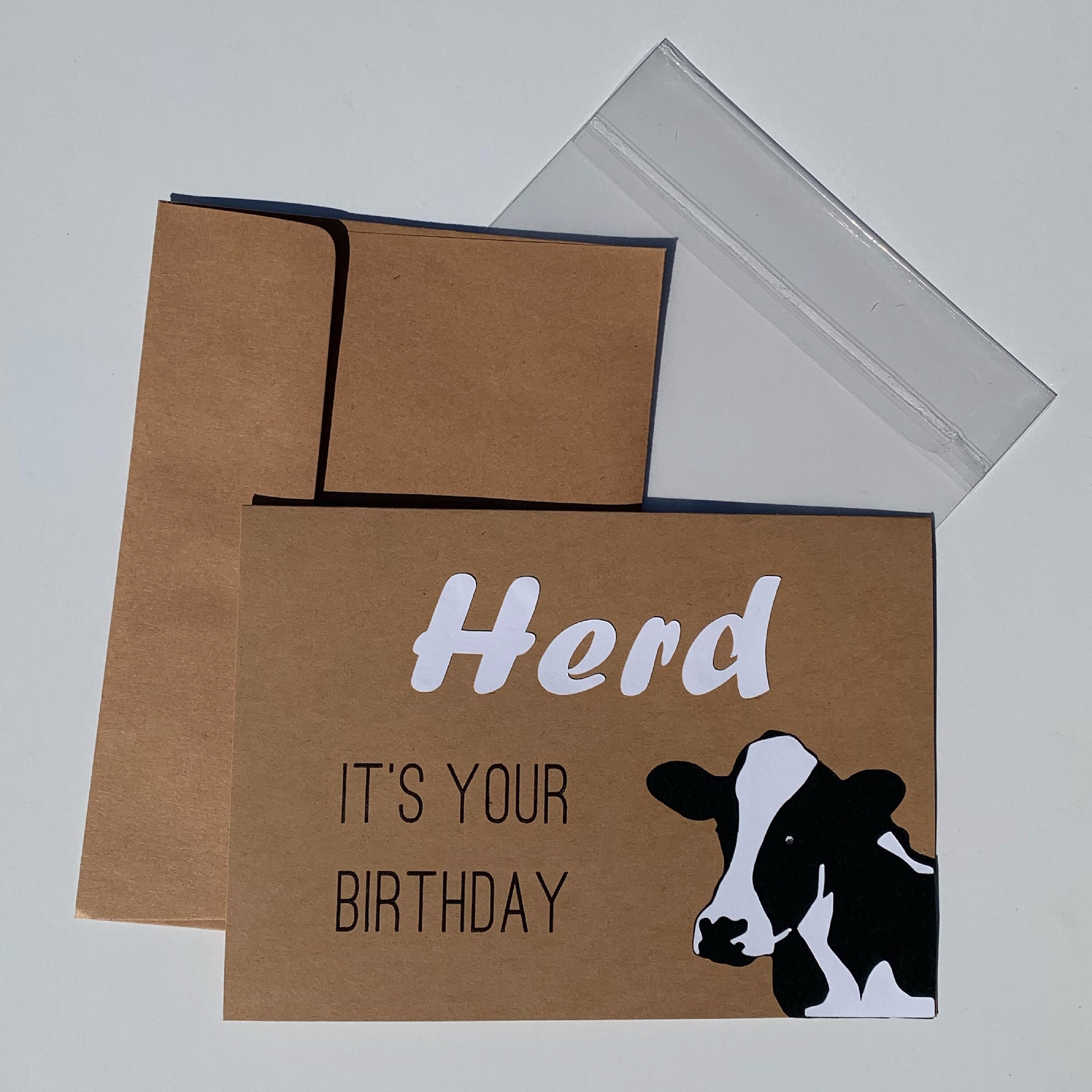 Funny Birthday Card Pun herd It's Your - Etsy
