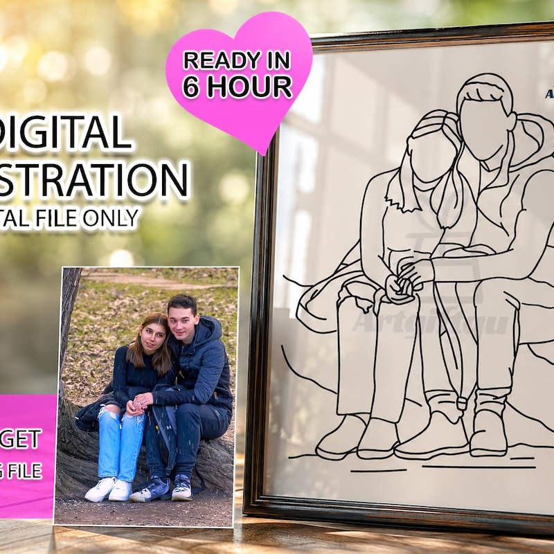Illustrator Couple - Etsy