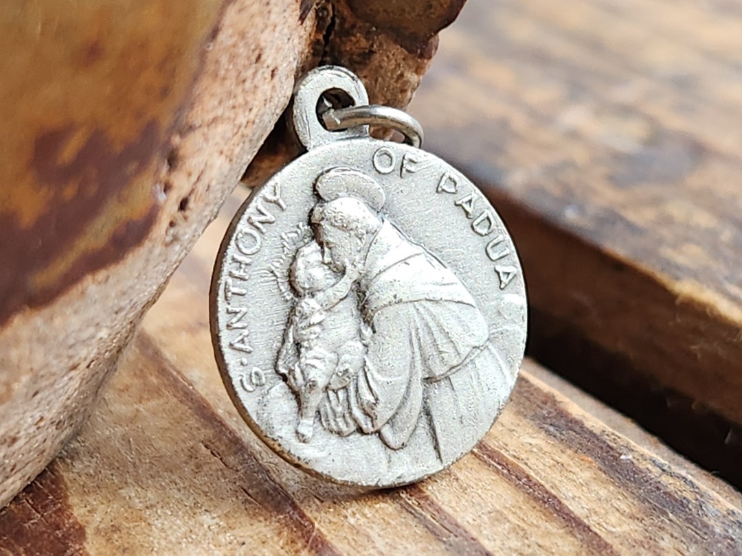 Vintage Saint St. Anthony Relic Pendant Catholic Religious Reliquary ...