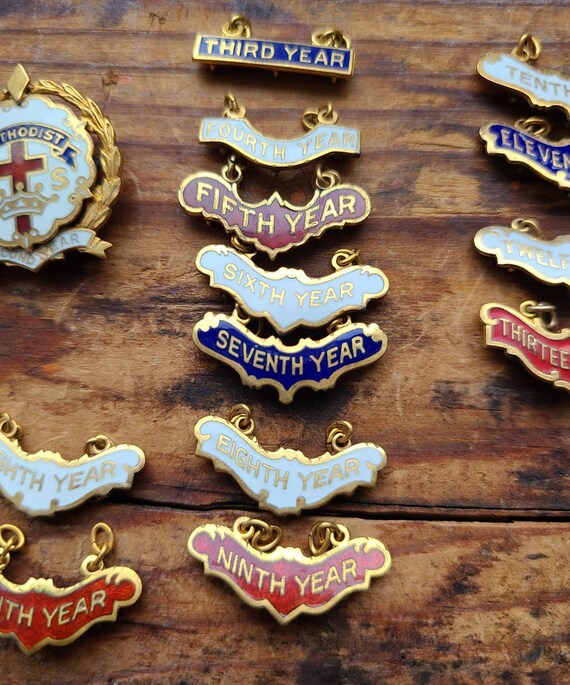 LITTLE SYSTEM Vintage 10k Gold Filled Methodist Year … - Gem