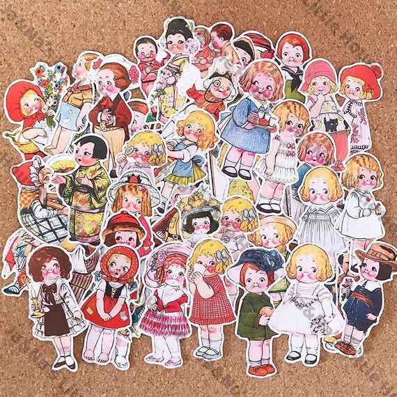 Dolly Dingle Sticker Vintage Die-cut Stickers Retro Doll - Etsy
