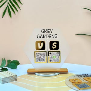 Custom QR Code Business Social Media Sign, Custom QR Code Sign ...