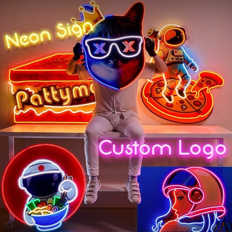 Custom Neon Sign Logo Sign for Business, Neon Logo Sign, Neon Sign ...