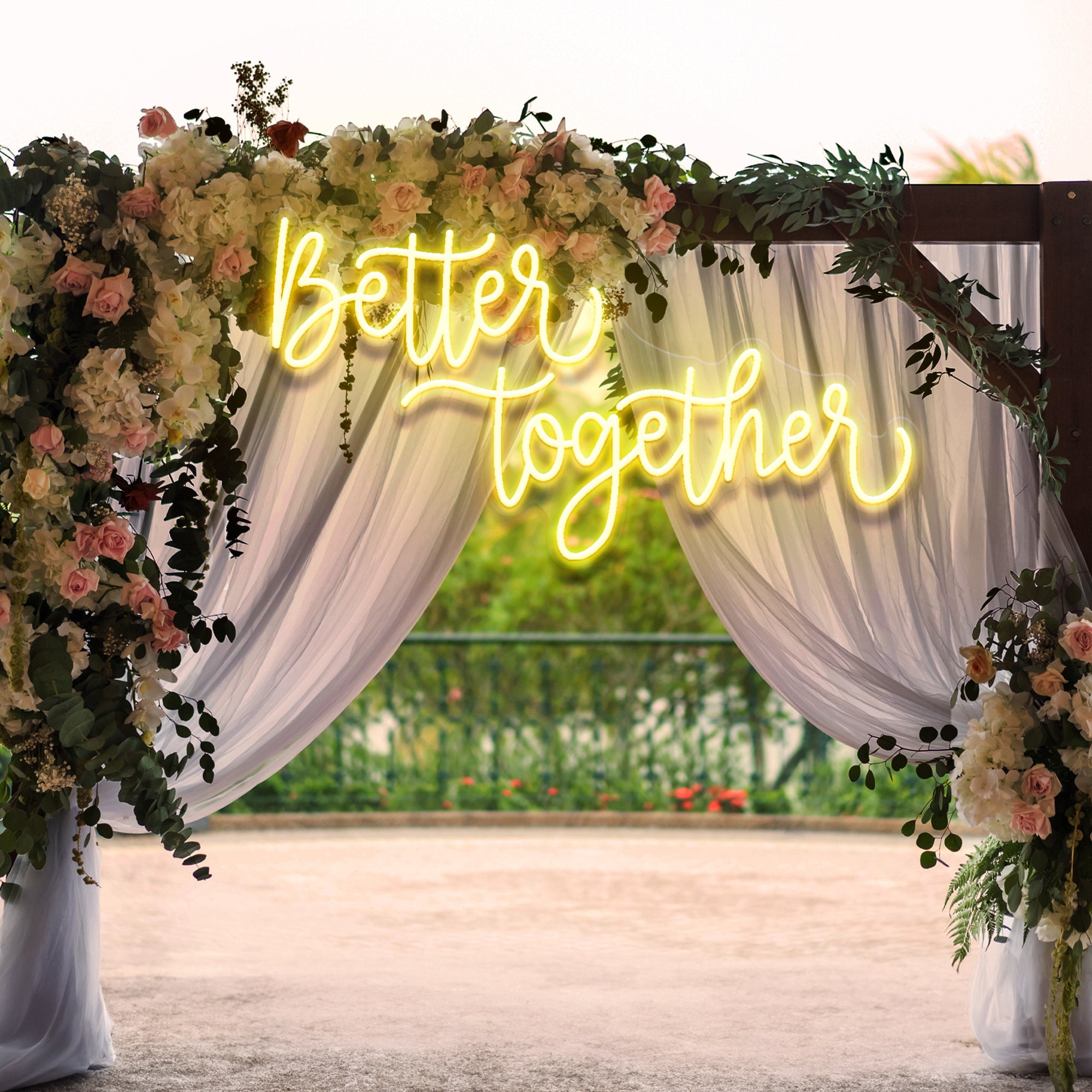 Neon Sign Custom Wedding Better Together, Wedding Neon Light, Neon Sign ...