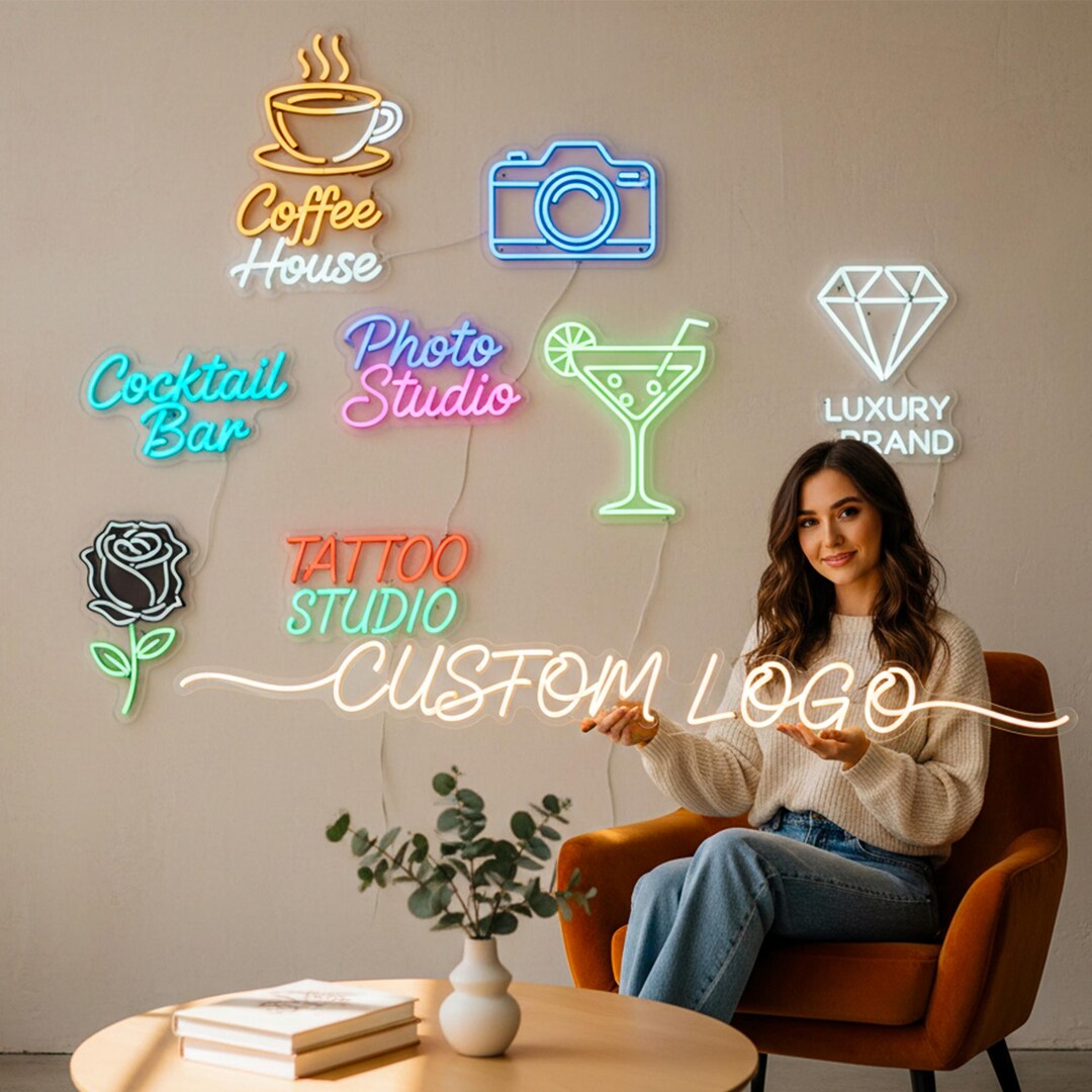 Custom Company Logo Neon Sign: Personalized LED Wall Light for Home ...