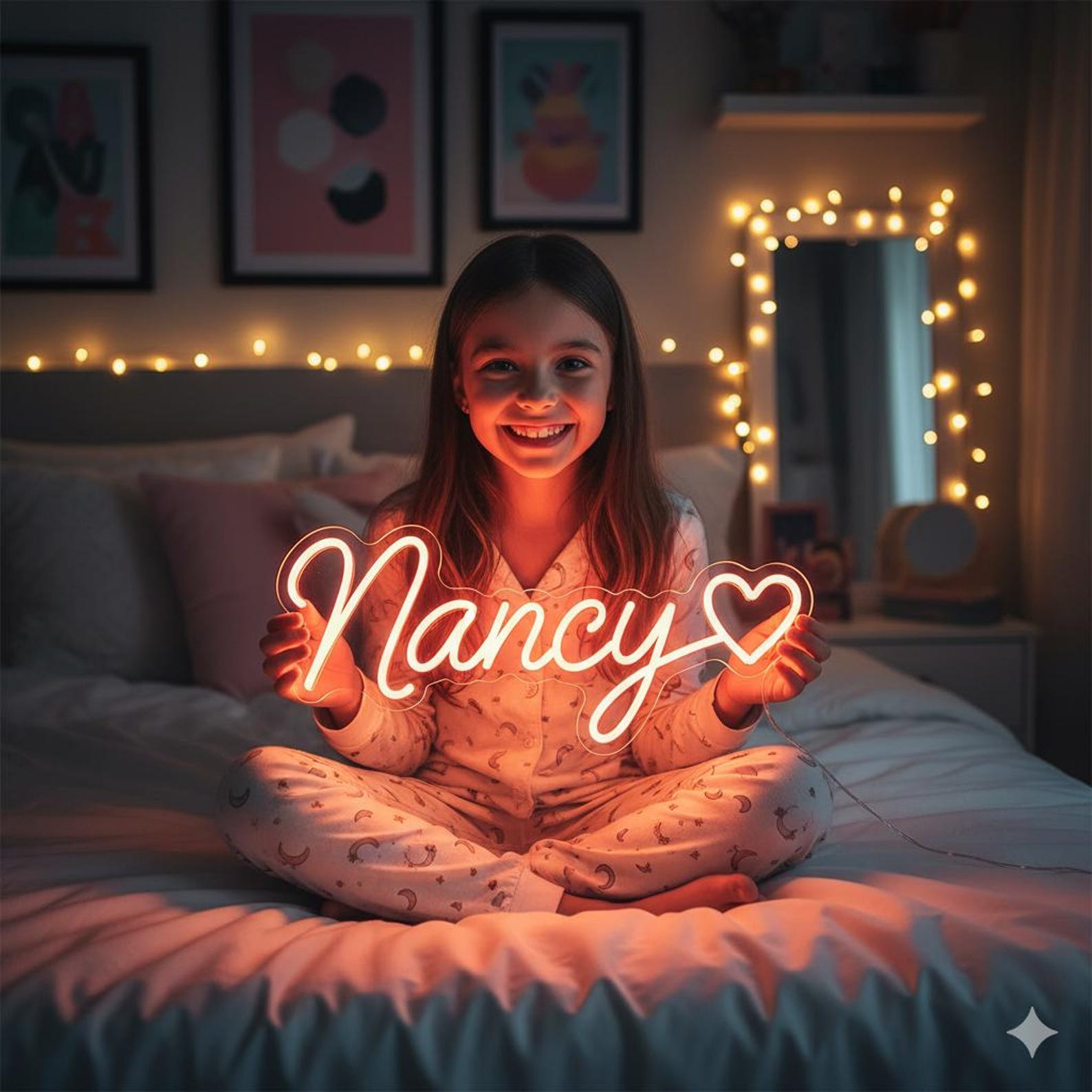 Custom LED Neon Name Sign: Personalized Bedroom Decor - Etsy