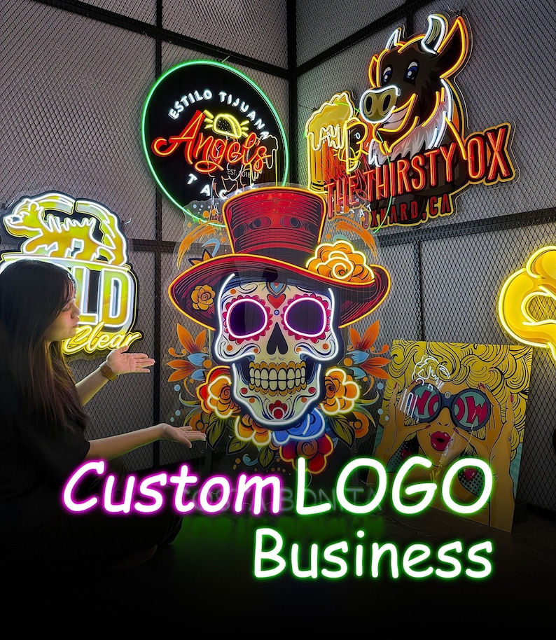 Custom Neon Sign Logo Sign for Business, Neon Logo Sign, Neon Sign ...