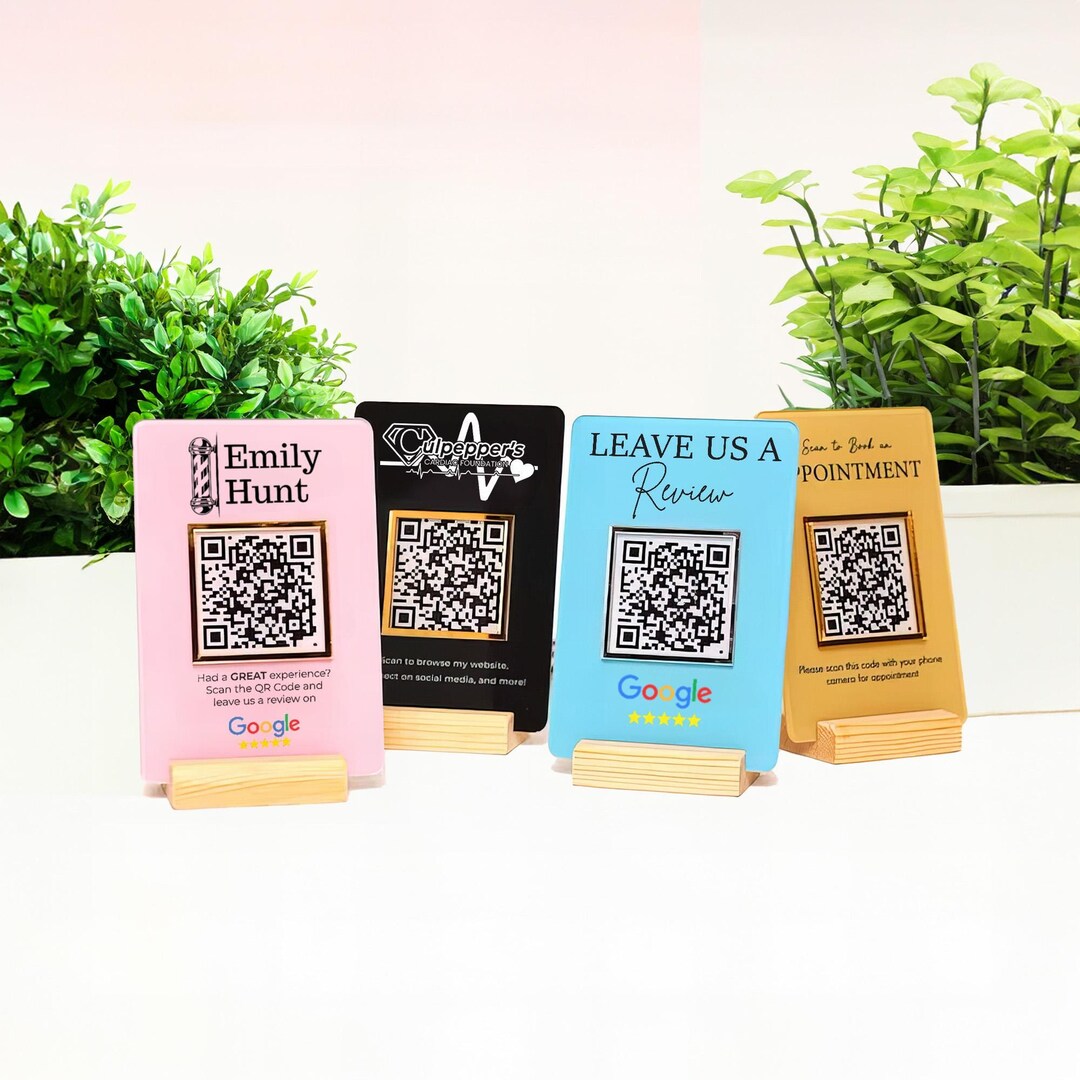 Mini QR Code Sign | Payment Sign | Social Media QR Code L Media QR Code ...