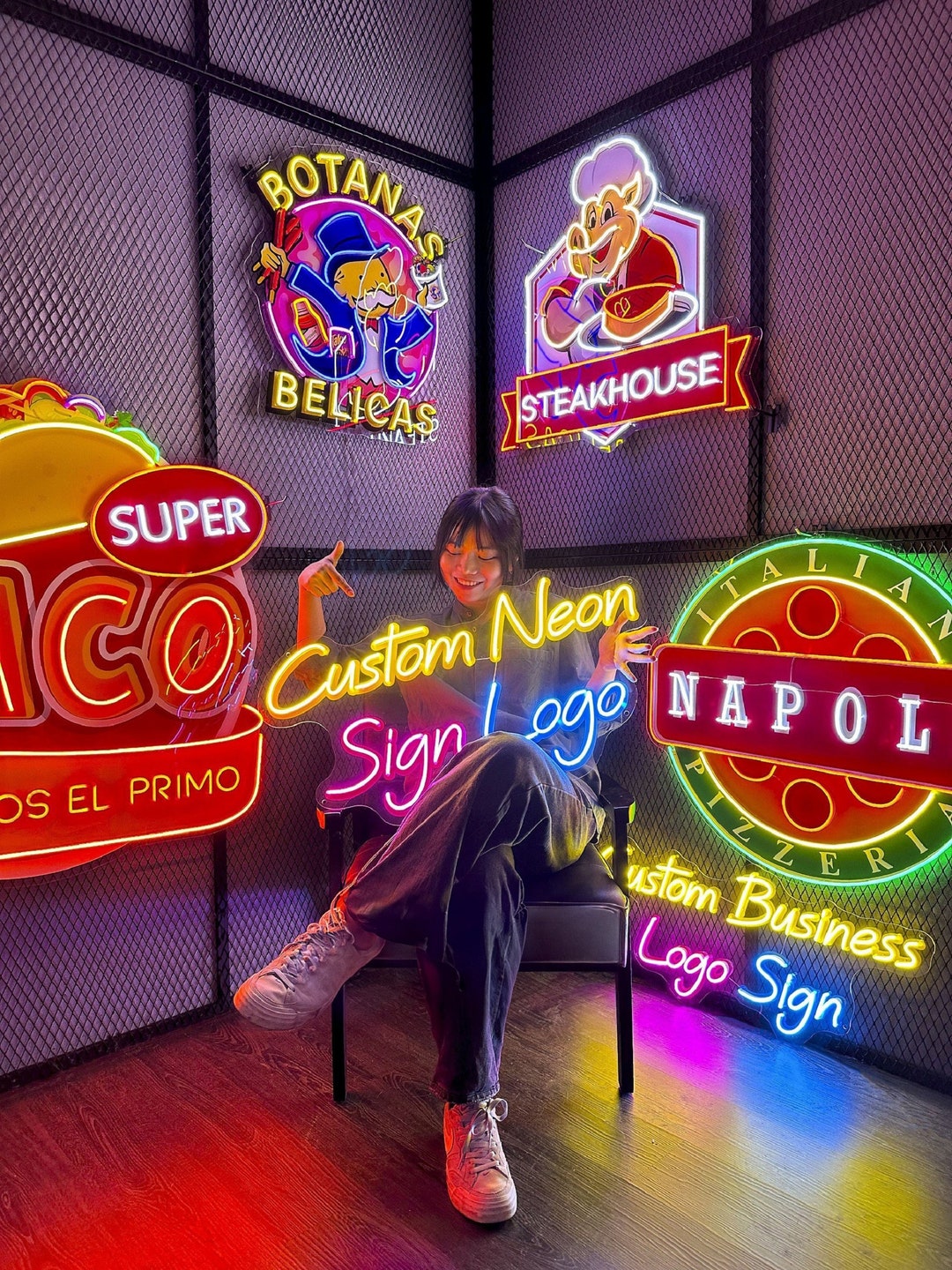 Custom Neon Sign Logo Sign for Business, Neon Logo Sign, Neon Sign ...