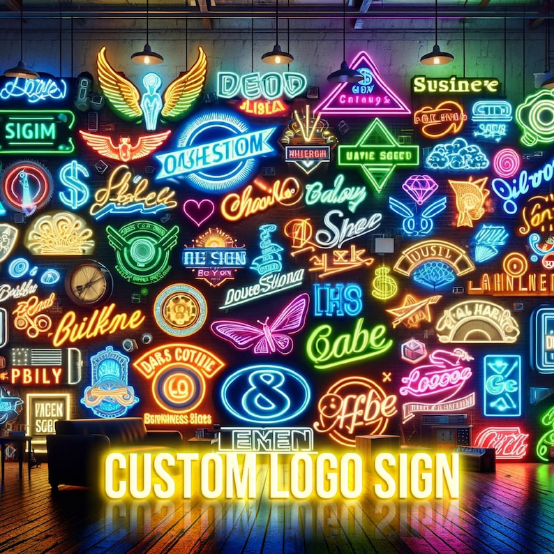 Custom Neon Sign Logo Sign for Business, Neon Logo Sign, Neon Sign ...