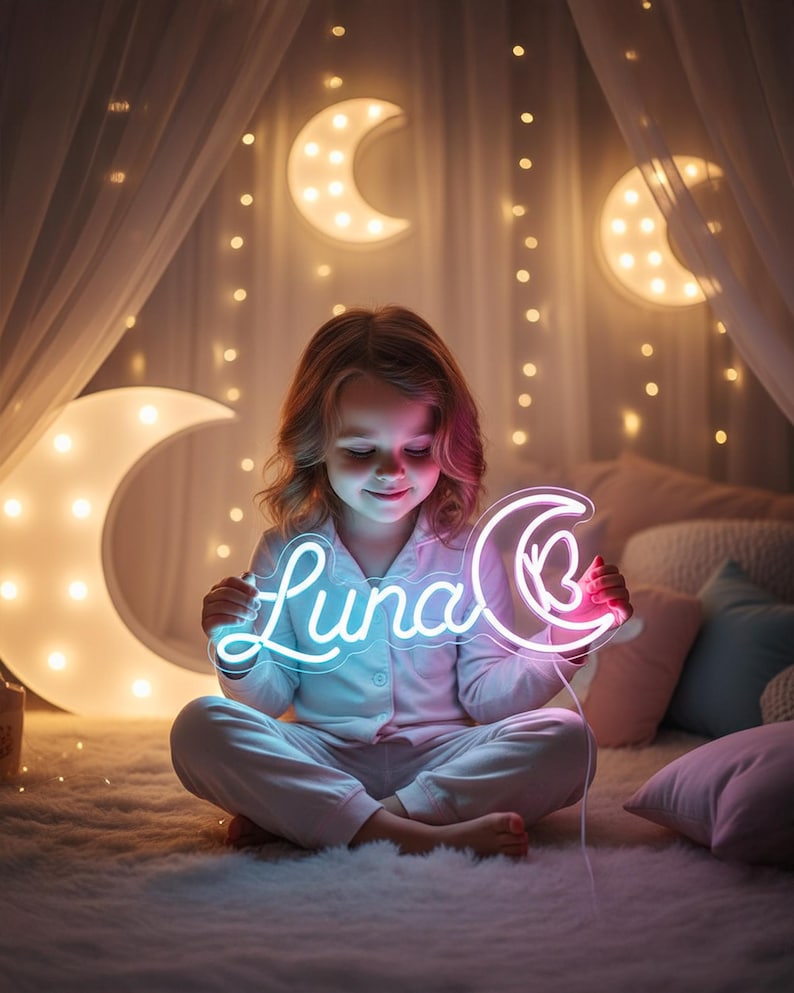 Best Custom Neon Light for Kids | Personalized Name Light | Bedroom or ...