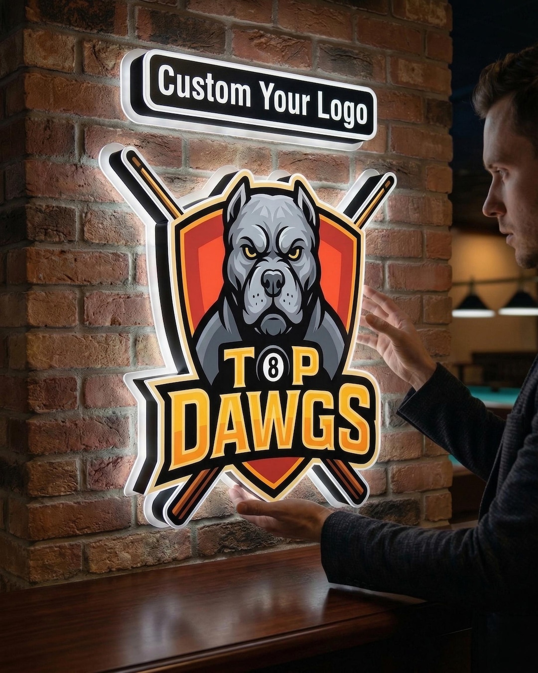 Custom Logo LED Light Box, Backlit Acrylic Logo Sign, Personalized ...