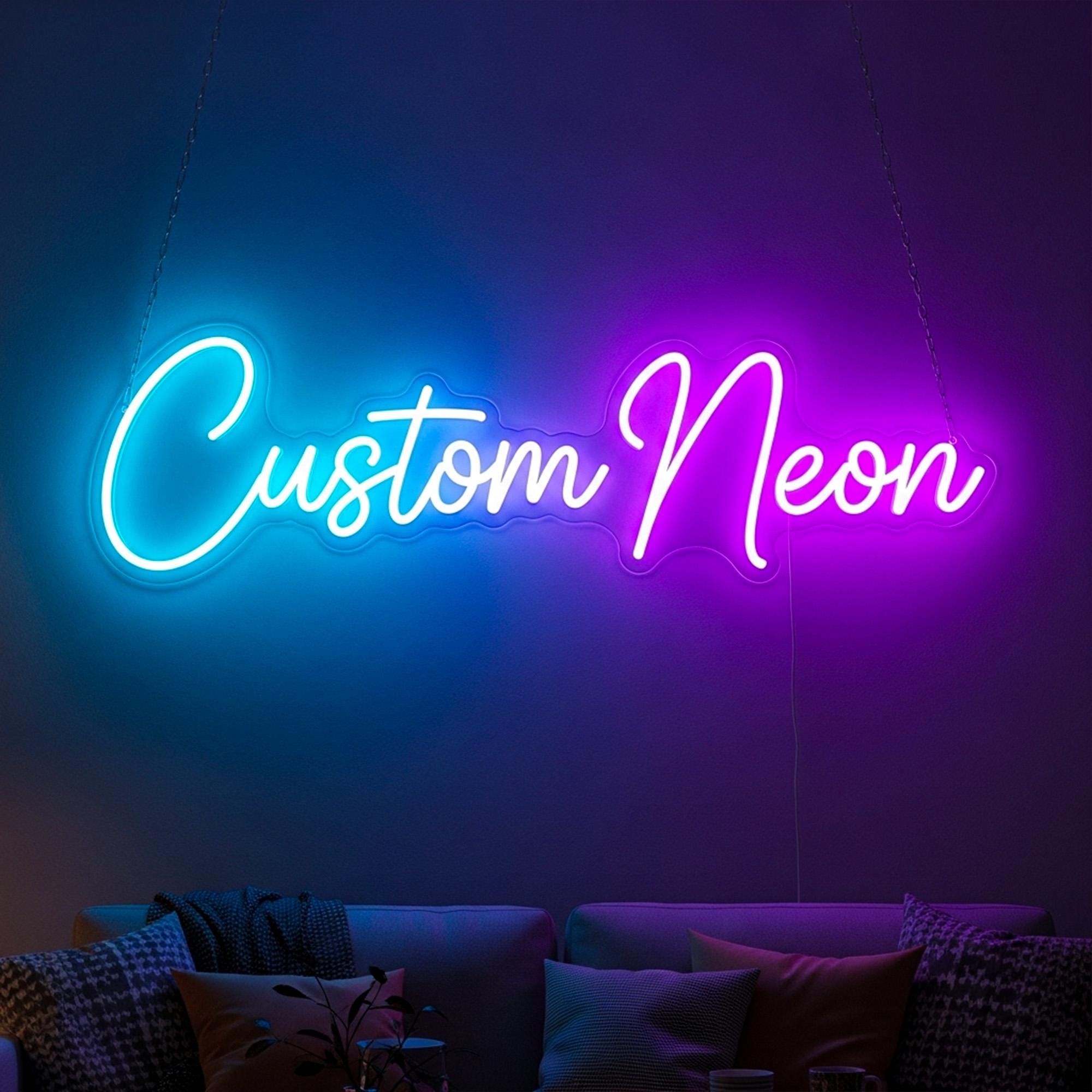 Custom LED Neon Name Sign: Personalized Bedroom Decor - Etsy