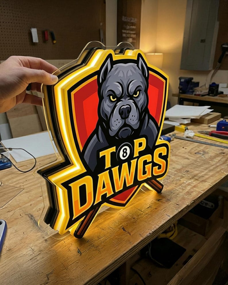 Custom Logo LED Light Box, Backlit Acrylic Logo Sign, Personalized ...