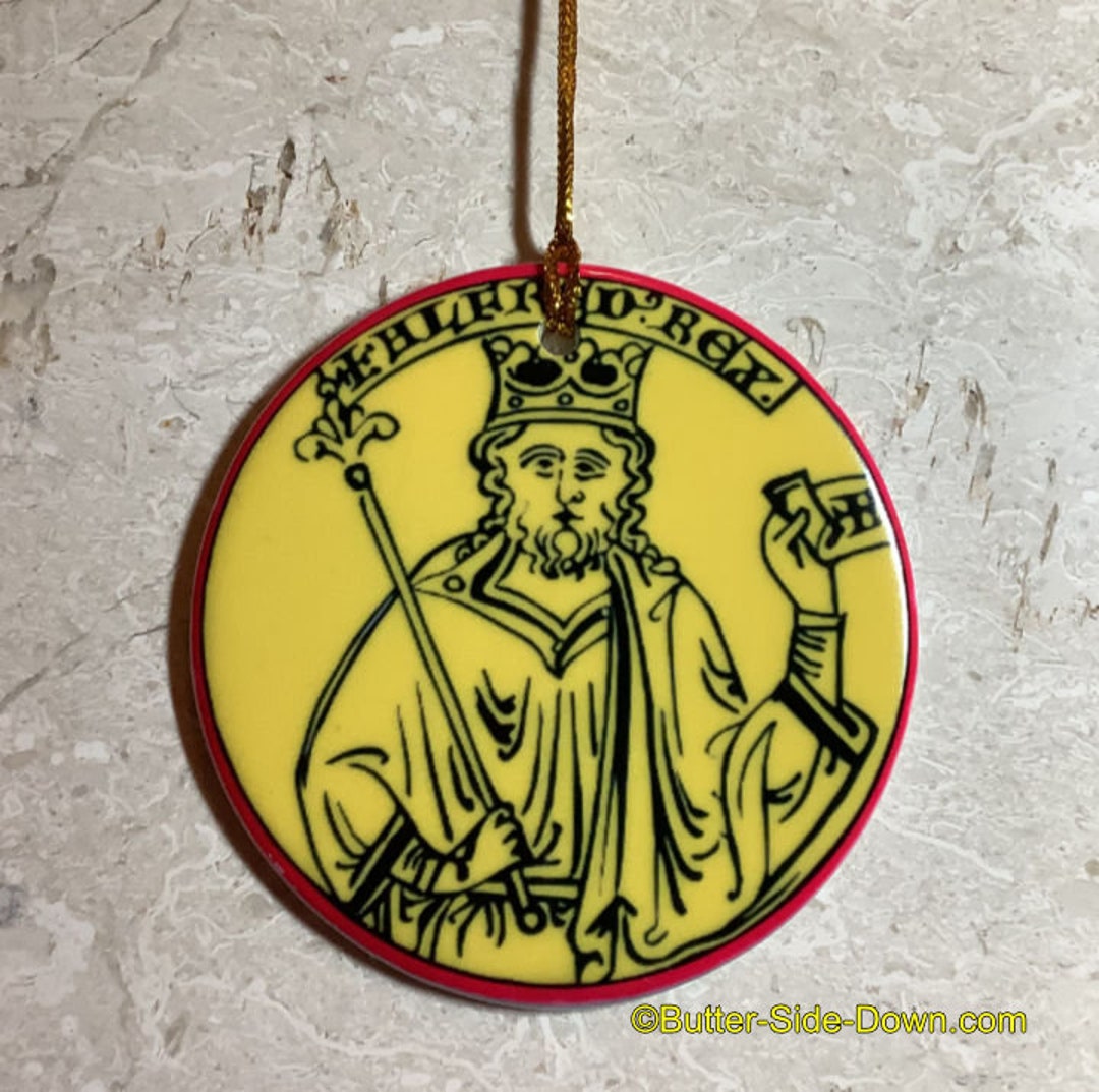 King Alfred of Wessex Ceramic Ornament - Etsy