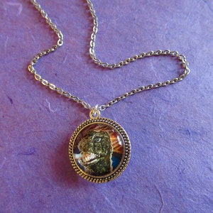 Classic Godzilla Profile Chromium Pendant Giant Monster Kaiju Geek ...