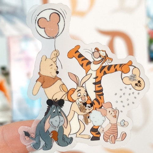 Winnie the Pooh Sticker CLEAR - Etsy