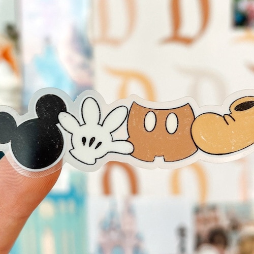 Mickey Icon Transparent Sticker Mickey Mouse Stanley Cup - Etsy