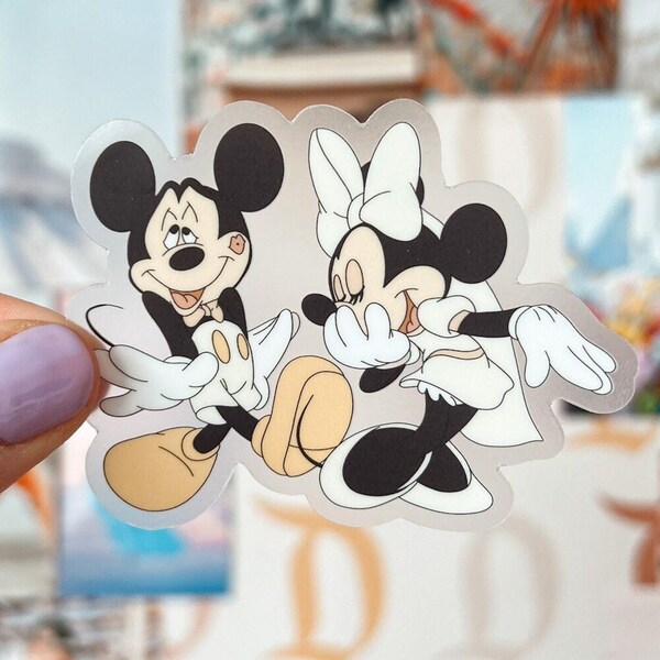 Mickey and Minnie Mouse Stickers - Etsy